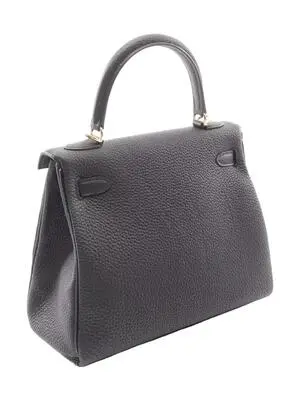 Hermès Kelly 25 Togo Leather Tote Bag - Black