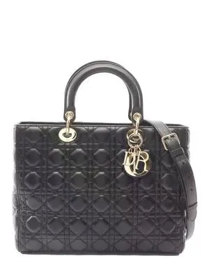 Dior Lady Cannage Handbag - Black