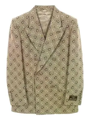 Gucci Horsebit Double-breasted Blazer - Neutrals