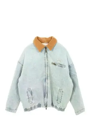 Miu Miu Padded Denim Jacket - Blue