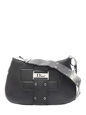 Dior Street Chic Leather Shoulder Bag - Black
