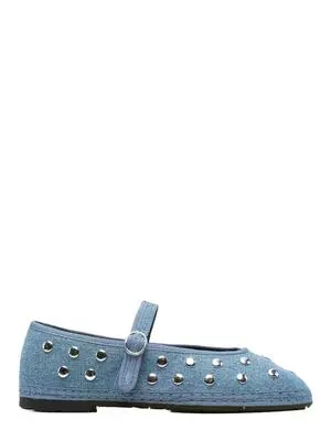 FLABELUS Embellished Ballet Flats - Blue