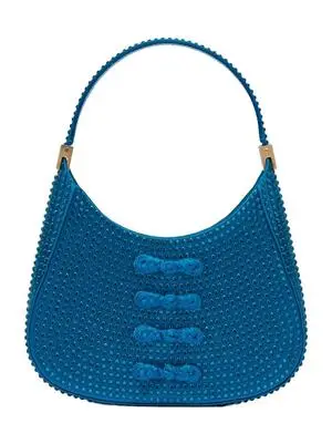 SAU LEE HANDBAGS Mini Sau Crystal Mini Bag - Peacock Blue