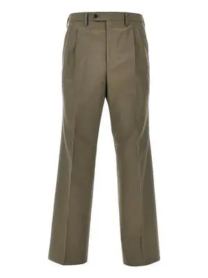 Prada Wool-blend Pants With Darts - Grey