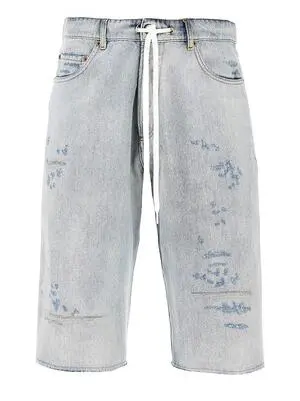 MAISON MARGIELA MM6 Distressed Denim Shorts With Drawstring Waist