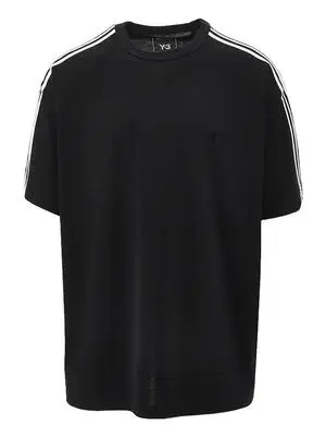 Y3 Wool-blend Jerey T-hirt - Black