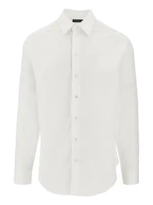 Emporio Armani Poplin Hirt - White