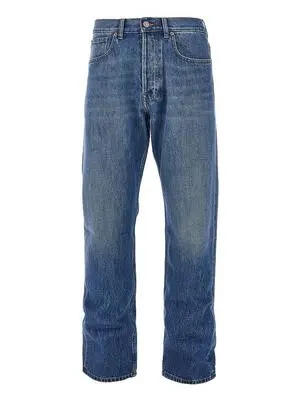 Valentino Garavani Regular Fit Straight Leg Jeans - Blue