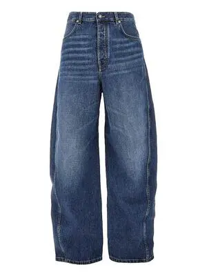 Givenchy Couture Seam Wide Leg Jeans - Blue