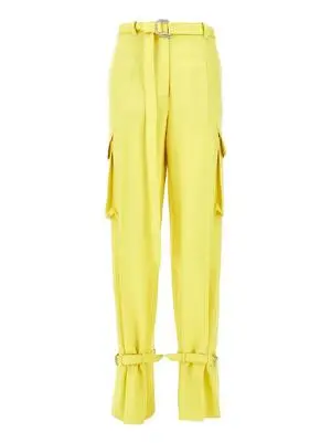 ATTICO THE ATTICO Belted Twill Cargo Pants
