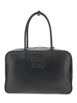 Miu Miu Beau Leather Bag - Black