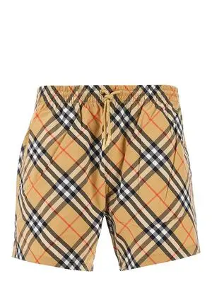 Burberry Check Motif Swim Shorts - Multicolor