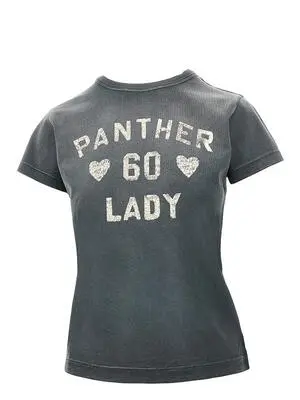 Valentino Garavani Panther Lady Print T-shirt - Grey