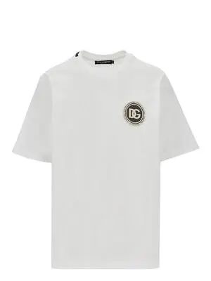Dolce & Gabbana Logo Patch T-shirt - White