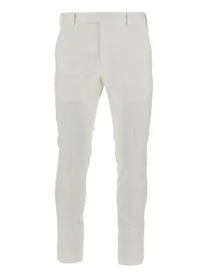 PT TORINO Stretch Cotton 'dieci Pants - White