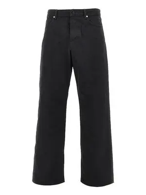Stone Island Denim Research" Loose Fit Jeans - Black