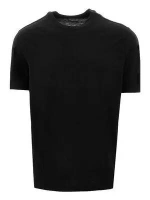 Majestic Filatures Cotton And Lyocell T-hirt - Black