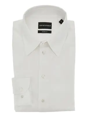 Emporio Armani Modern Fit Cotton Shirt - White