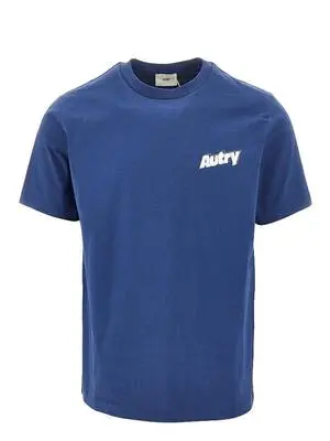 AUTRY Logo Print T-hirt - Blue