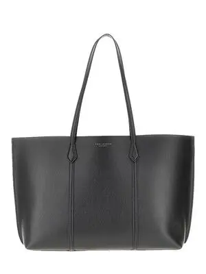 Tory Burch Perry Grained Leather Shopping Bag - Black