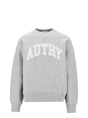 AUTRY Macramé College Sweatshirt - Grey