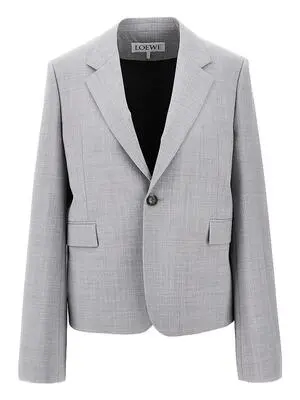 LOEWE LOEWE Single-Breasted Jacket With Wide Sleeves