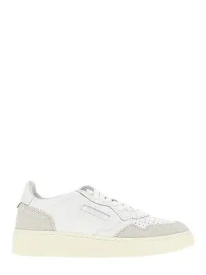 AUTRY AUTRY Suede And Leather Medalist Low Sneakers White