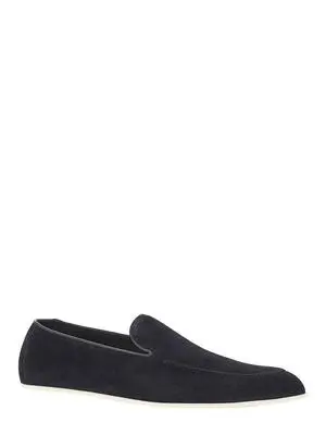 DOUCAL'S Suede Leather Loafers - Blue