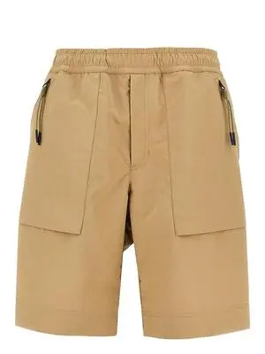 Moncler Technical Froissé Shorts - Beige