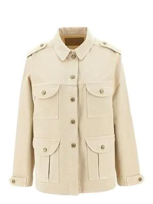 BLAZE Denim Saharienne Jacket - Beige