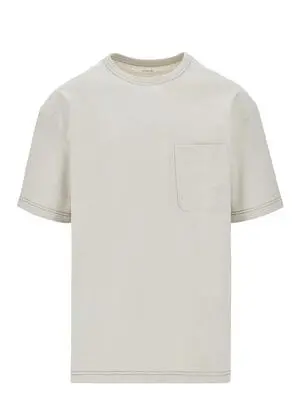 LEMAIRE Boxy T-hirt With Chet Pocket - Grey