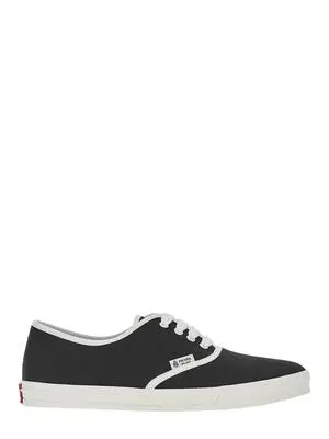 Prada Cotton Drill Lace-up Sneakers - Black