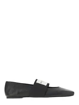 Givenchy Sliced Square Nappa Leather Ballerinas - Black
