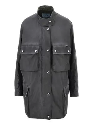 PRADA PRADA Washed Re-Nylon Oversized Blouson Jacket