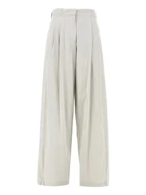 THE ROW The Row Iven Silk And Nylon Pants
