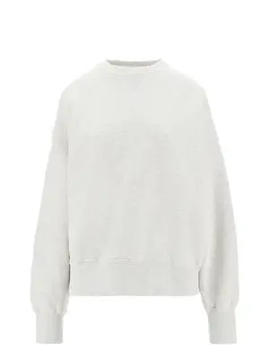 GOLDEN GOOSE Embellished Logo Oversized Sweatshirt - Grey