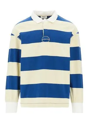 POMPEII Triped Jerey Polo Hirt - Multicolor
