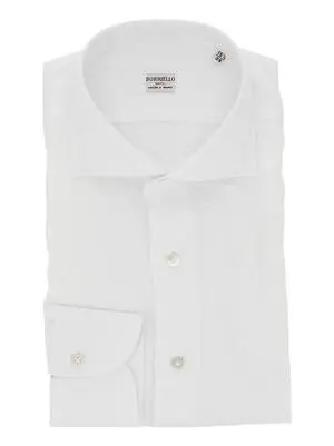 BORRIELLO NAPOLI Linen Tailored Shirt - White
