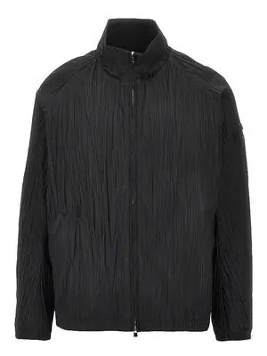 TATRAS Leros Pleated Twill Blouson Jacket - Black