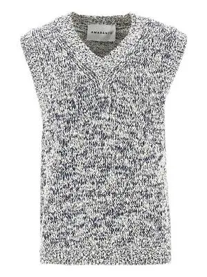 AMARANTO Mouliné Knit Vest - Multicolor