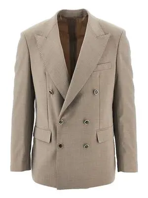 MARSEM MARSEM Stretch Wool-Blend Double-Breasted Jacket