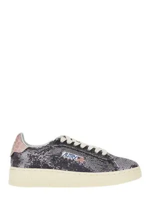 AUTRY AUTRY "Dallas" Sequined Low Top Sneakers Purple