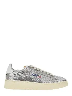 AUTRY AUTRY Sparkling Dallas Low Top Sneakers Silver