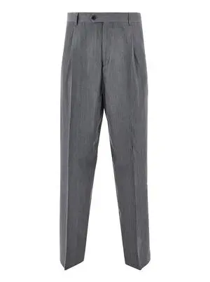 MARSEM Gabardine Pants With Dart - Grey