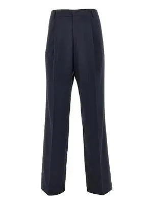 C.9.3 C.9.3 Viscose-Blend Twill Pants With Double Dart And Straight Leg