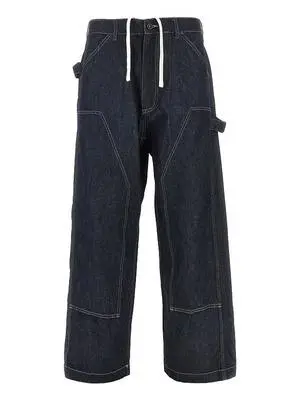 ROY ROGER'S X Engineered Garments Cotton Rinse Denim Carpenter Pants - Blue