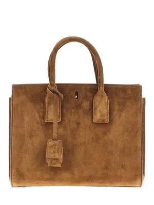 SAINT LAURENT SAINT LAURENT Small Sac De Jour Suede Leather Bag