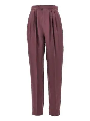 SAINT LAURENT SAINT LAURENT Habotai Silk Tailored Pants