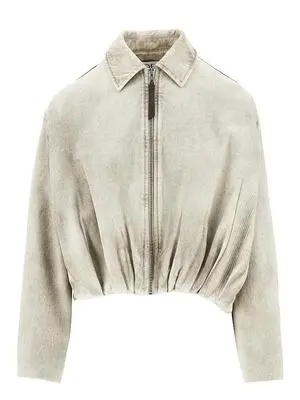 Loewe Draped Denim Jacket - Grey