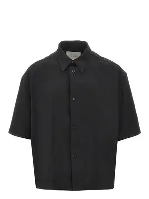 Studio Nicholson Sanko' Broken Twill Shirt An - Black